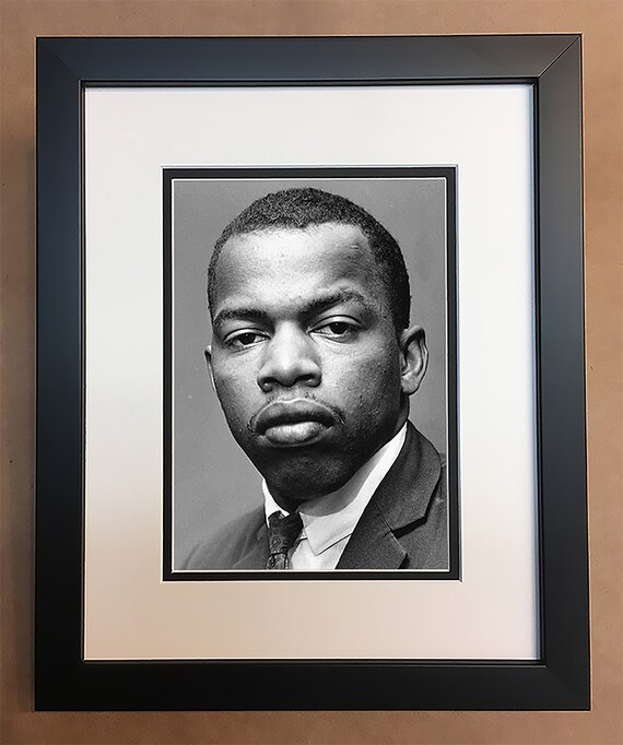 John Lewis Black and White Photo Professionally Framed Matted - Etsy
