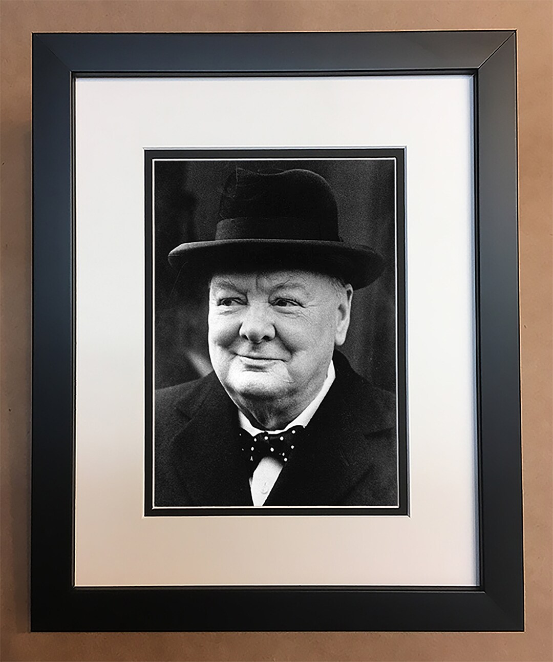 Winston Churchill Black and White Photo Professionally Framed, Matted ...