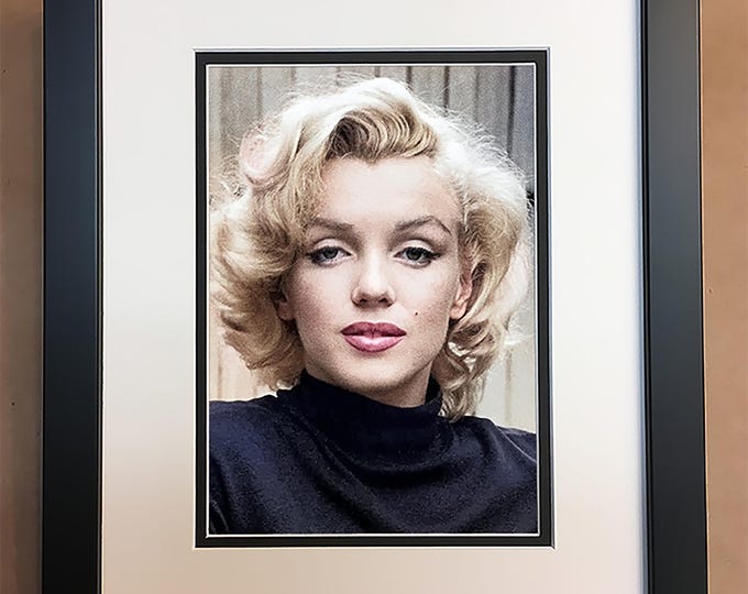 Marilyn Monroe Colorized Photo Professionally Framed, Matted 8x10. - Etsy