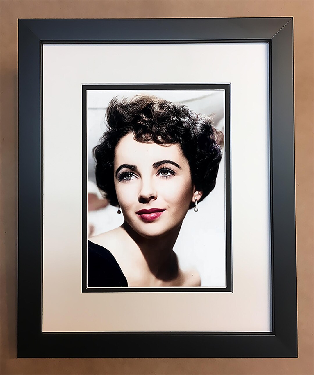Elizabeth Taylor Colorized Photo Professionally Framed, Matted 8x10. - Etsy