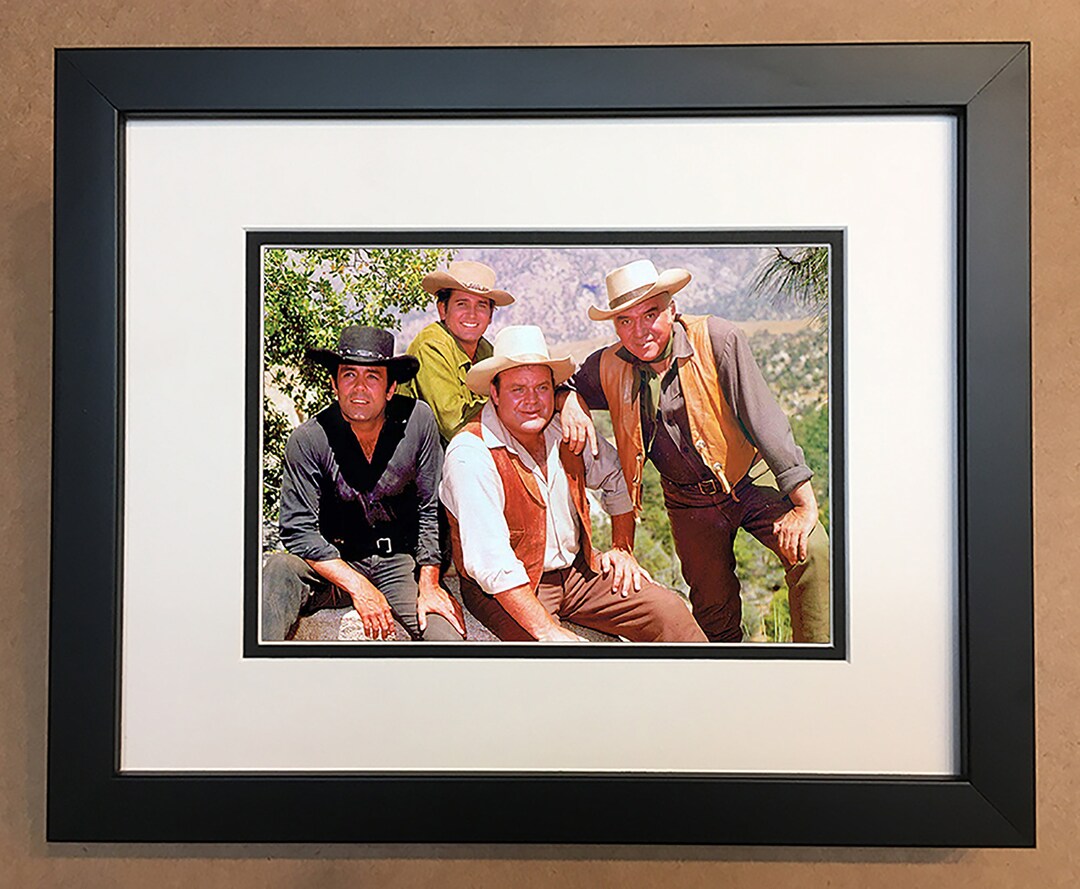 Bonanza Cast Color Photo Professionally Framed, Matted 10x8. - Etsy