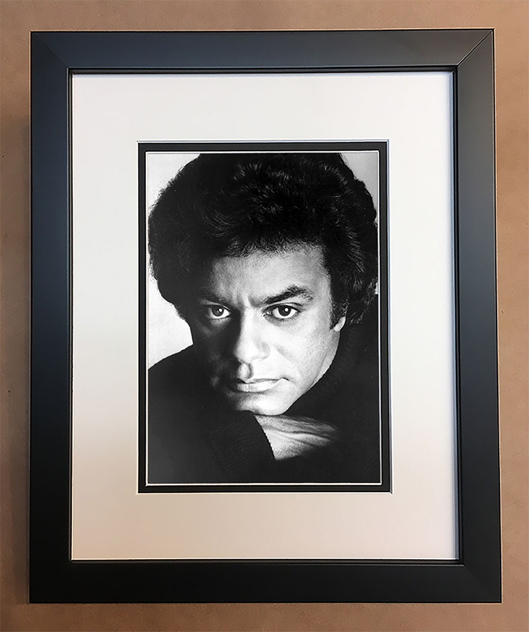 Johnny Mathis Black and White Photo Professionally Framed, Matted 8x10 ...