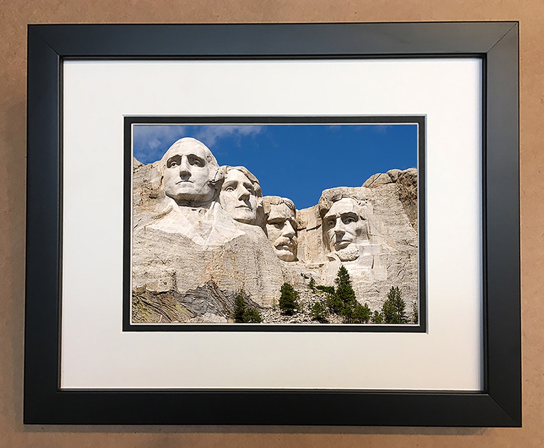 Mount Rushmore Color Photo Professionally Framed, Matted 10x8. - Etsy