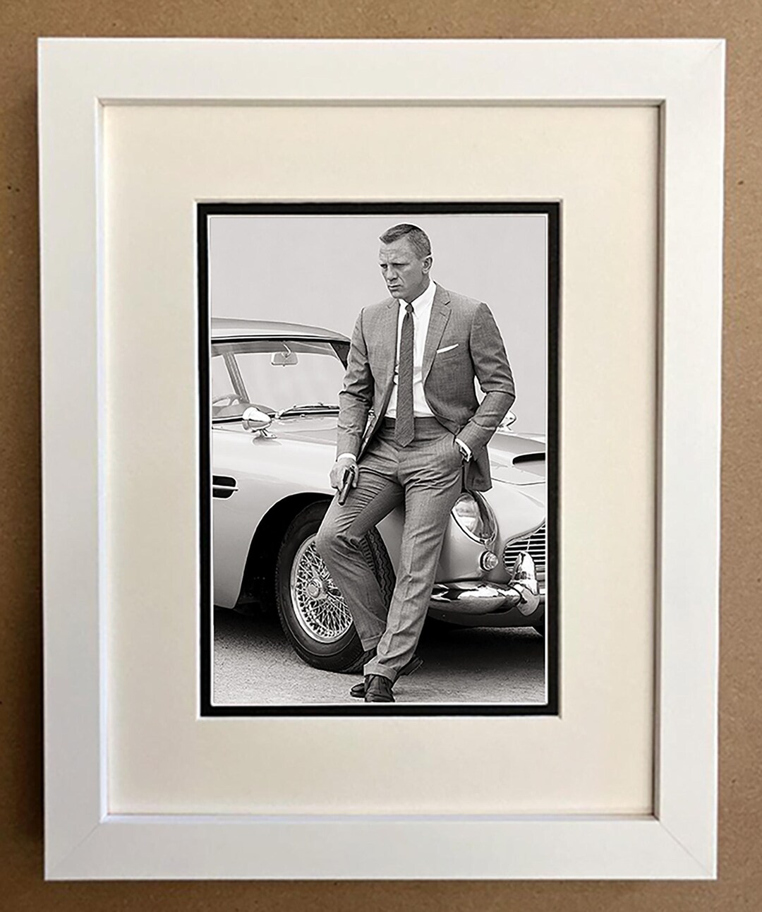 Daniel Craig Black and White Photo Professionally Framed, Matted 8x10 ...