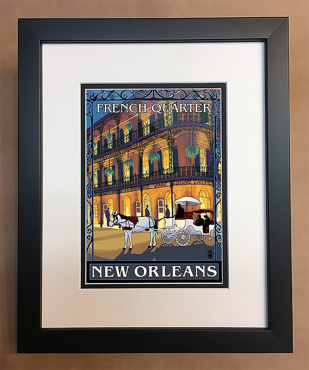 New Orleans Travel Poster Professionally Framed Matted 8x10. - Etsy