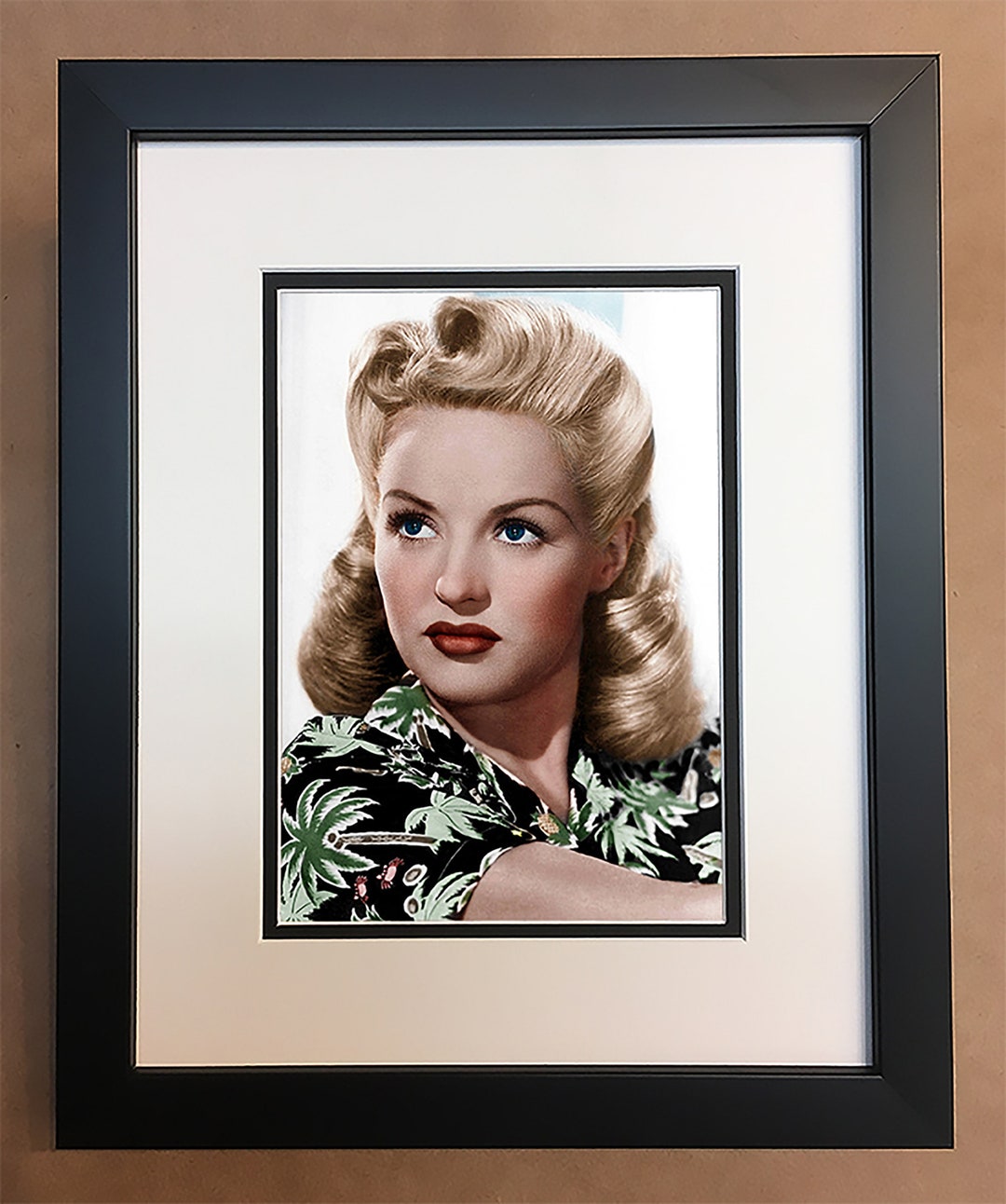 Betty Grable Color Photo Professionally Framed Matted 8x10. - Etsy