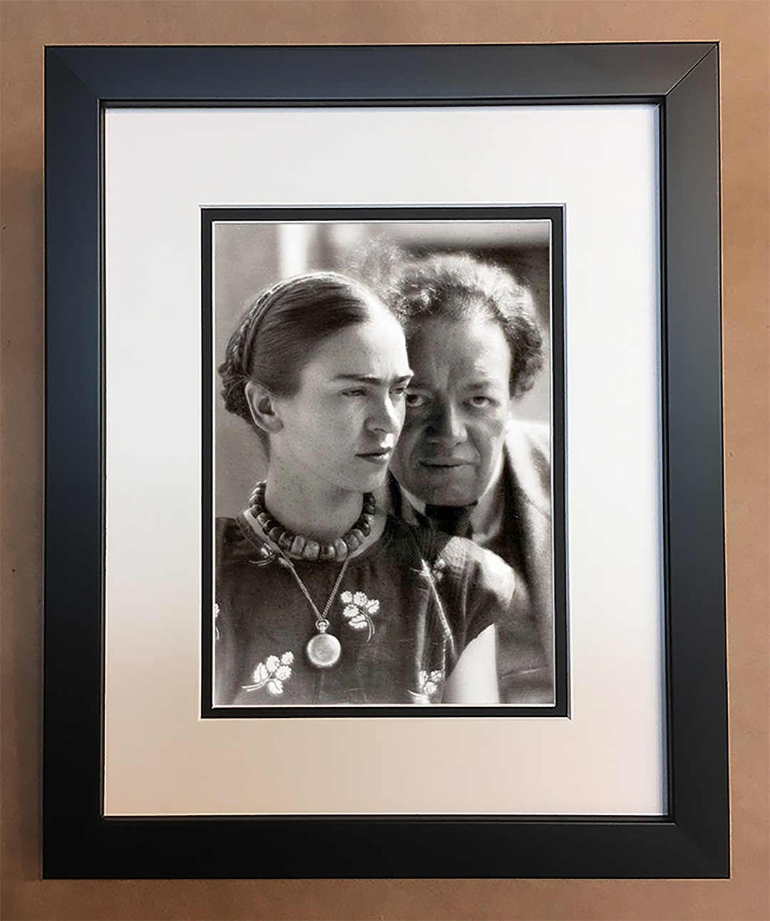 Frida Kahlo and Diego Rivera Photo Professionally Framed, Matted 8x10 ...