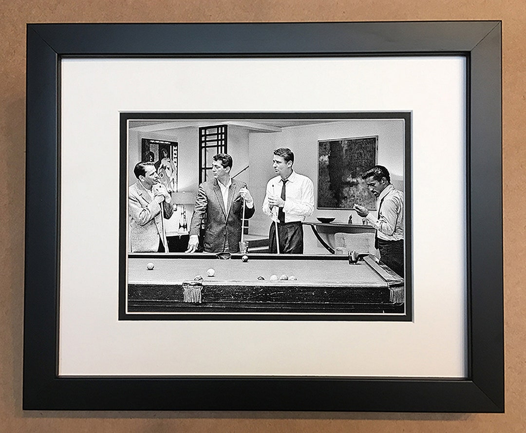 Rat Pack Black and White Photo Professionally Framed, Matted 10x8. - Etsy