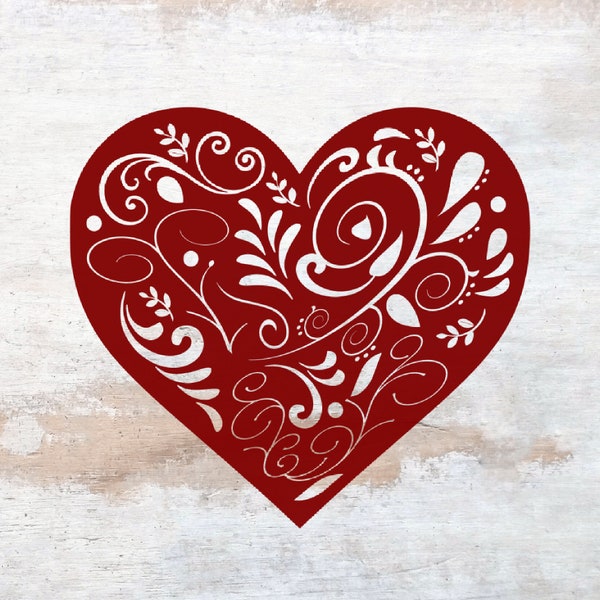 Heart Scrolls - Etsy