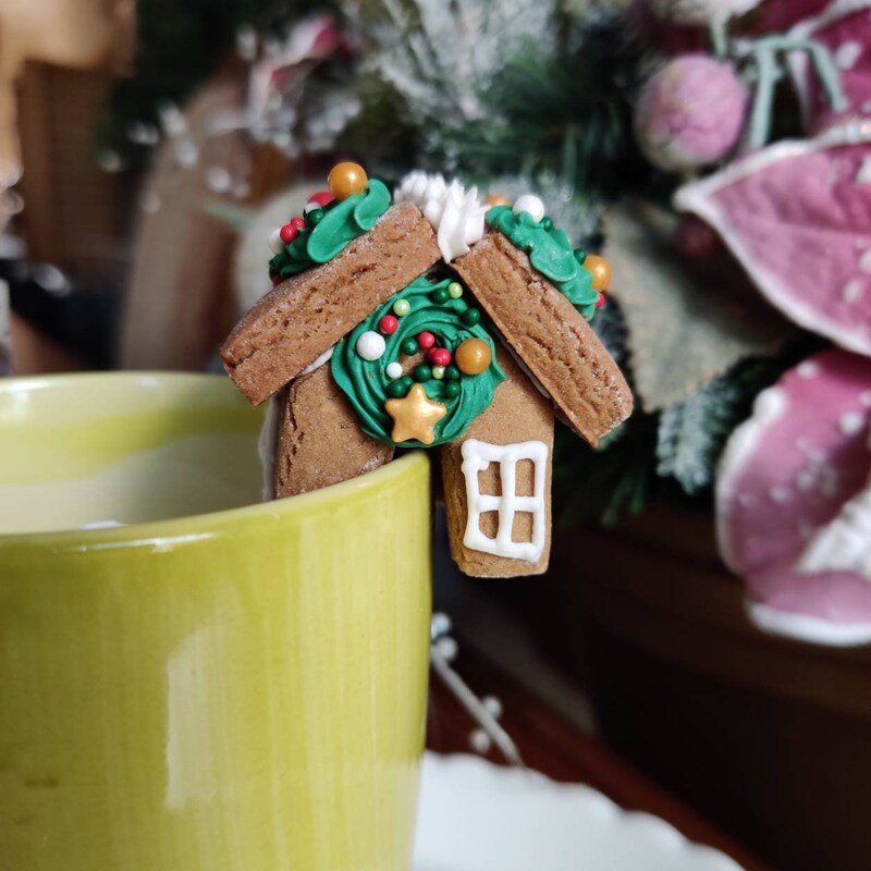 Gingerbread Mug Topper - Etsy