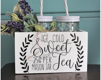 Sweet Tea Svg Download. Fresh Brewed Sweet Tea Sign Design - Etsy