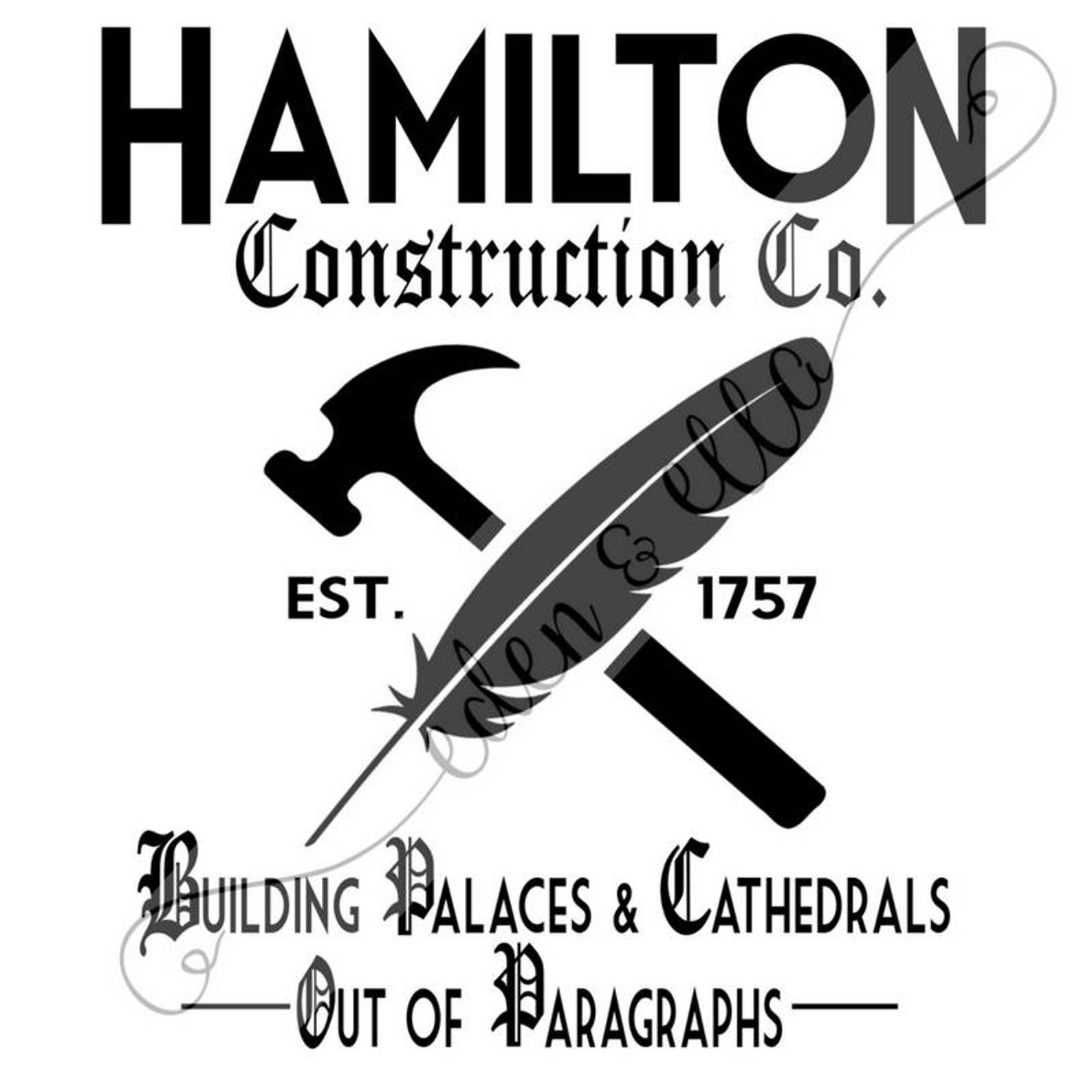 HAMILTON Inspired hamilton Construction Co. | Etsy