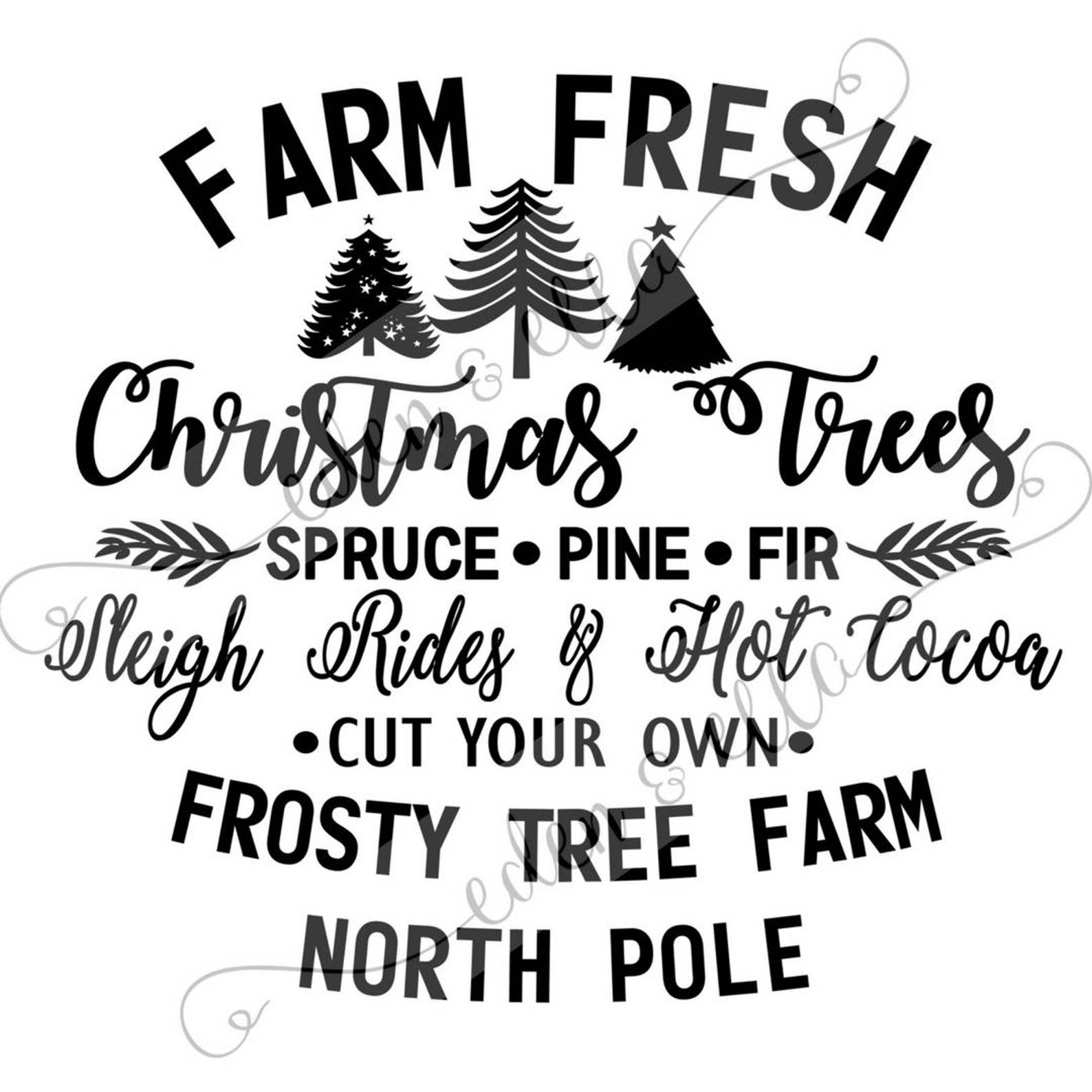 FARMHOUSE CHRISTMAS BUNDLE Instant Digital Download 4 - Etsy