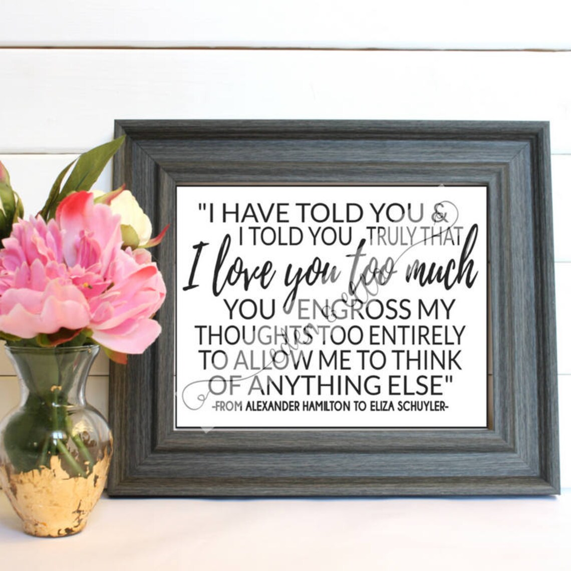 LOVE LETTER From Alexander Hamilton to Eliza Schuyler | Etsy