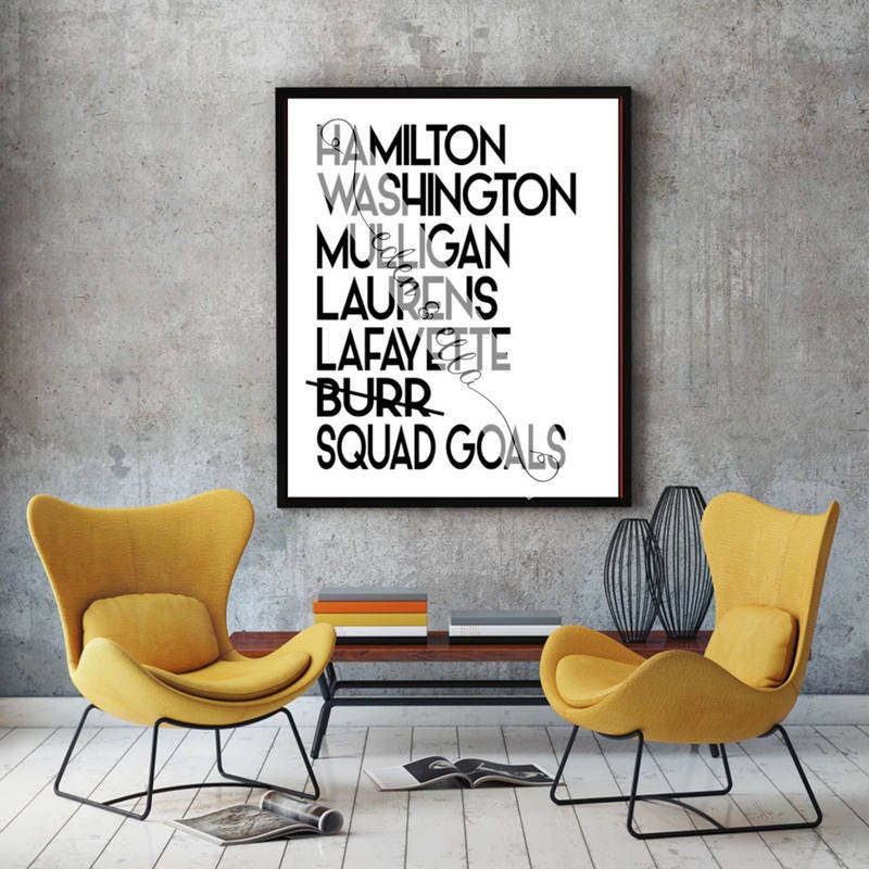 HAMILTON INSPIRED Digital Design Hamilton Washington | Etsy