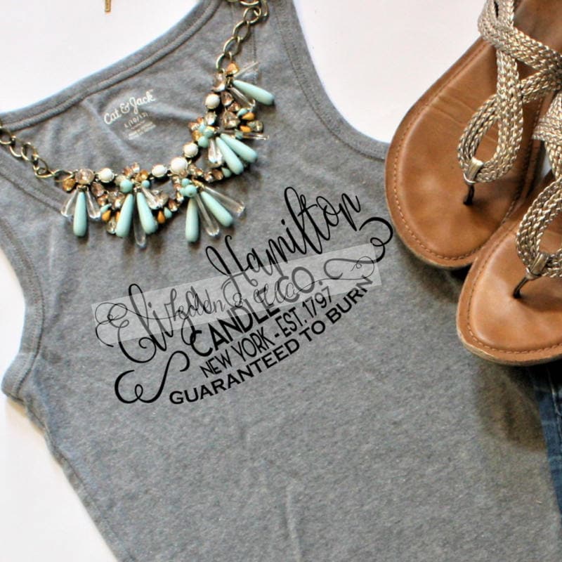 HAMILTON INSPIRED Digital Design Eliza Hamilton Candle Co. | Etsy