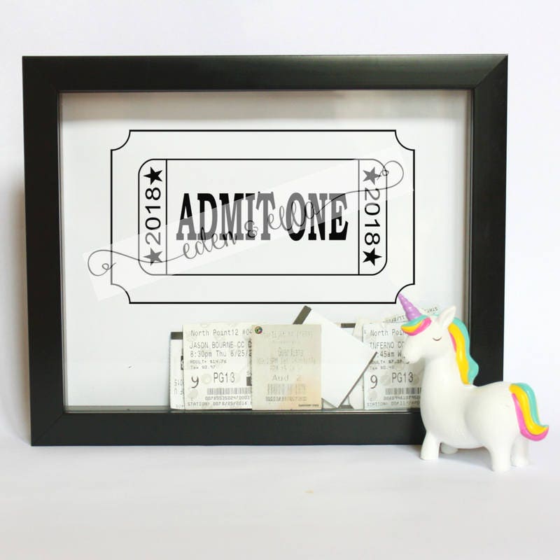 ADMIT TWO Movie Ticket Stub Decal | Instant Digital Download | 2 ...