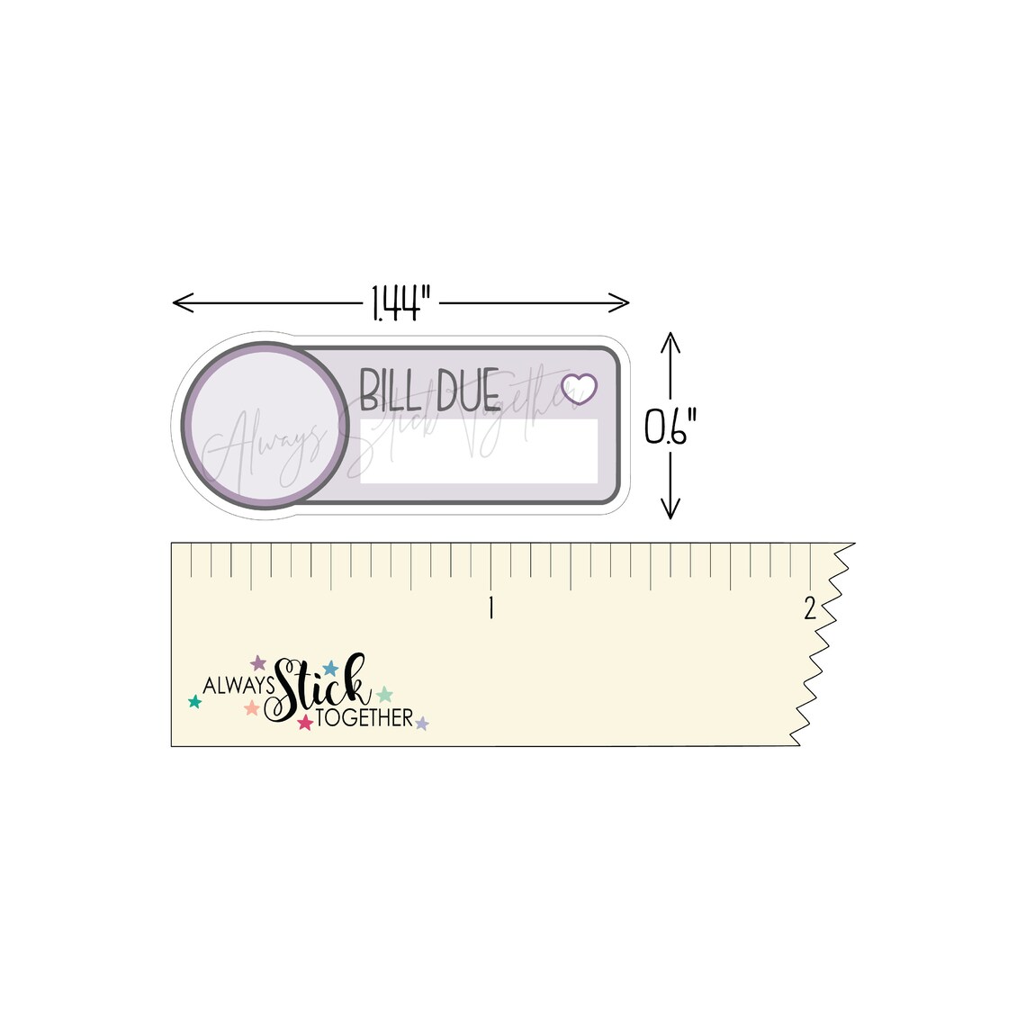 BILL DUE Stickers Perfect for Your Erin Condren Planner - Etsy