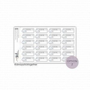 ICloud BILL Stickers Perfect for Your Planner, Journal, or Scrapbook - Etsy