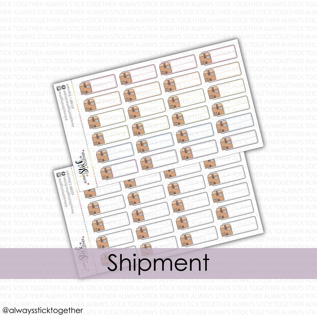 SHIPMENT Stickers Perfect for Your Planner, Journal, or Scrapbook - Etsy