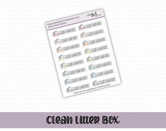 Litter Box Stickers | Etsy
