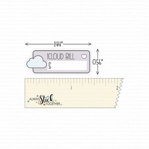 ICloud BILL Stickers Perfect for Your Planner, Journal, or Scrapbook - Etsy