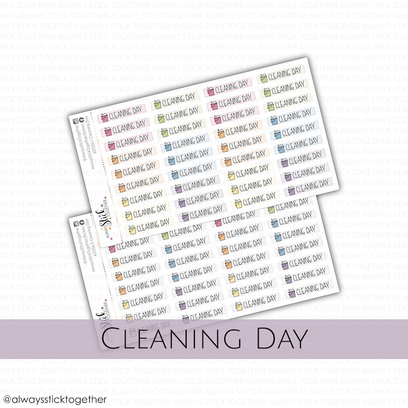 Cleaning Planner Stickers - Etsy
