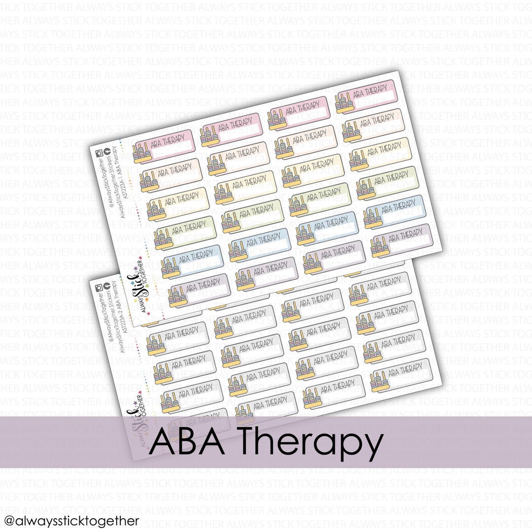 AST223A | ABA Therapy Planner Stickers - Etsy