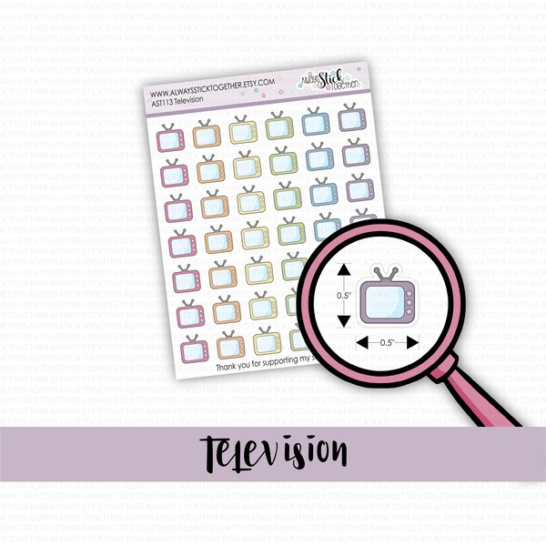 Television Stickers - Etsy