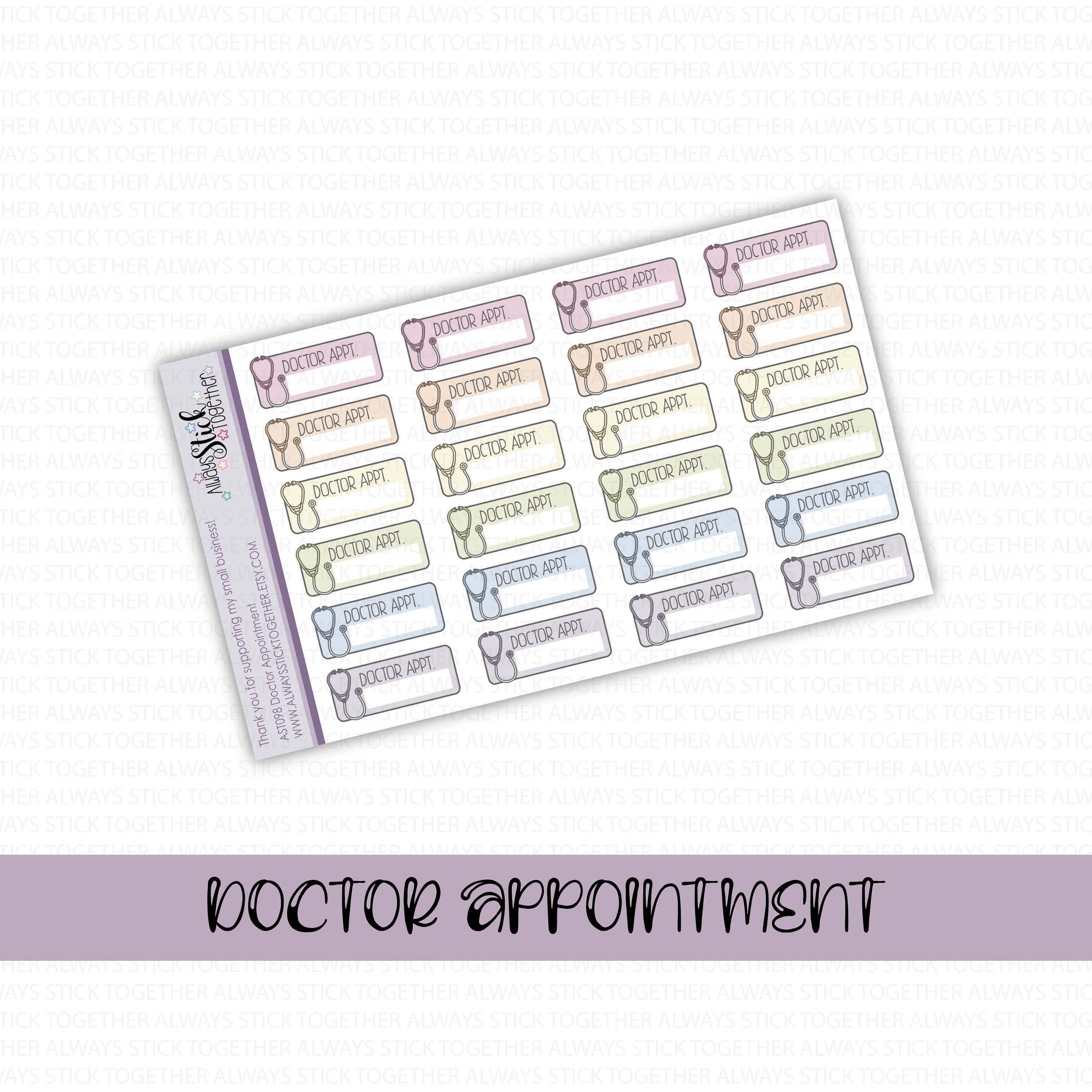 DOCTOR APPOINTMENT Stickers Perfect for Your Planner Journal - Etsy Denmark