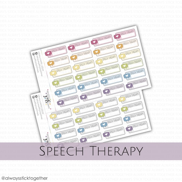 Speech Therapy Stickers - Etsy