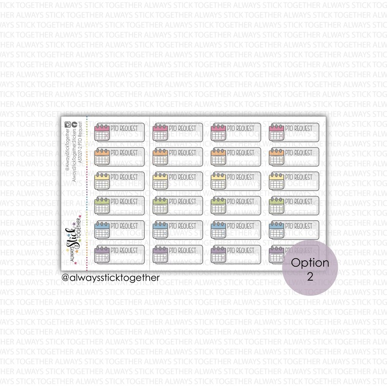 PTO REQUEST Stickers Perfect for Your Planner, Journal, or Scrapbook - Etsy