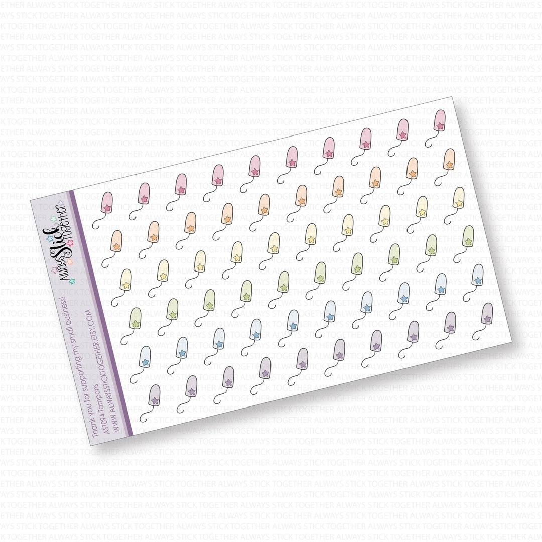 TAMPON Stickers Perfect for Your Planner, Journal, or Scrapbook - Etsy