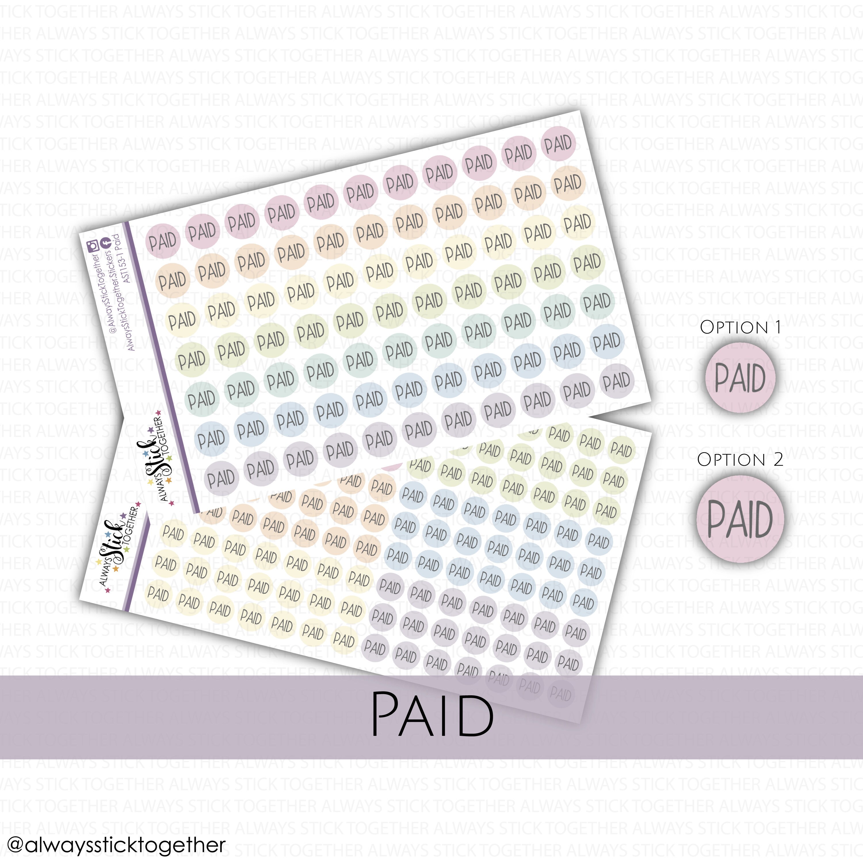 Journal PAID CHECKBOX Stickers perfect for your Planner or Scrapbook ...