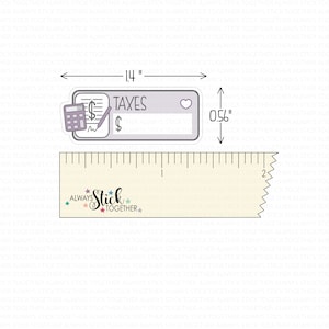 TAXES Stickers Perfect for Your Planner, Journal, or Scrapbook - Etsy