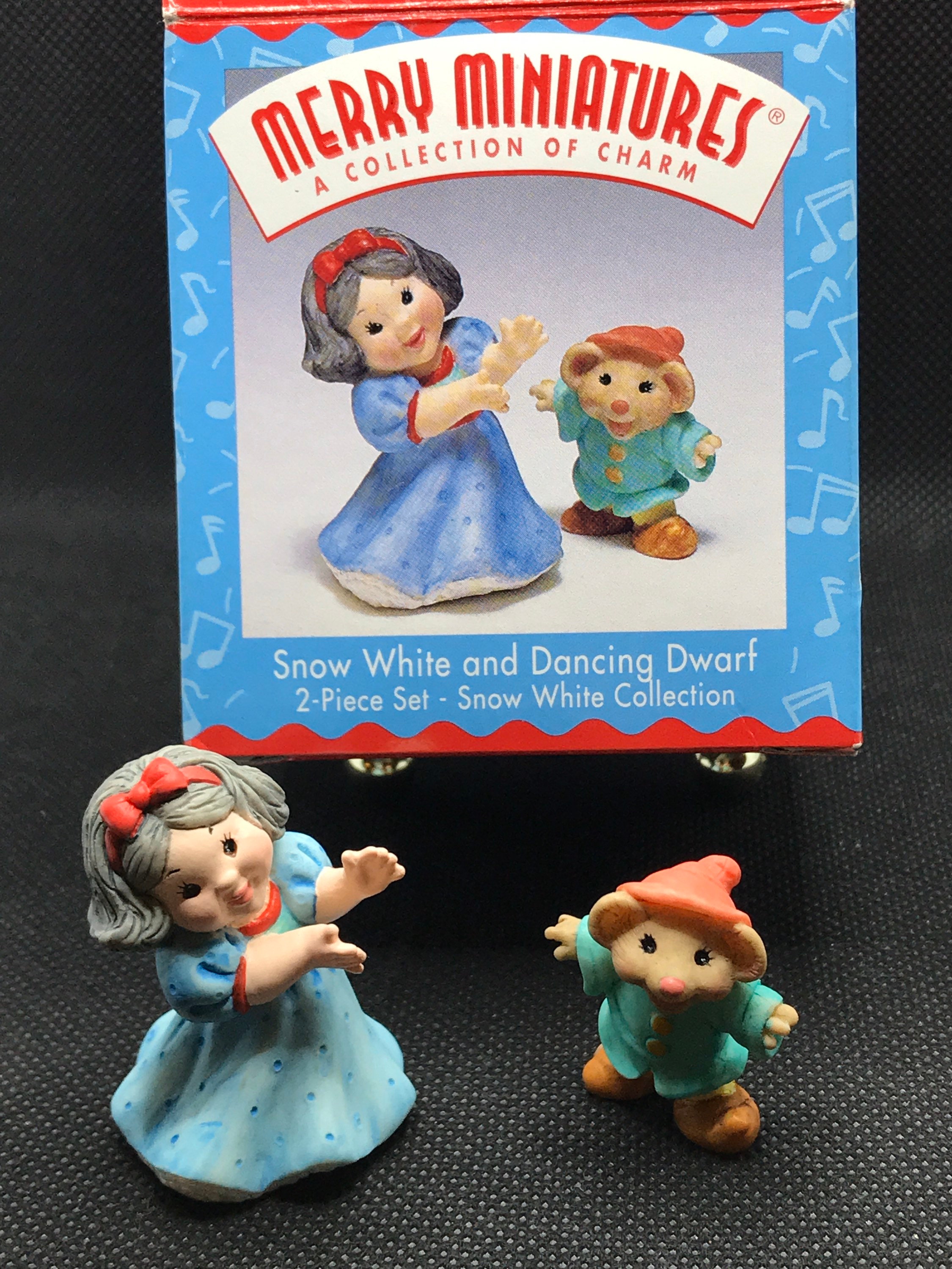 Hallmark Merry Miniatures Snow White and Dancing Dwarf - Etsy UK