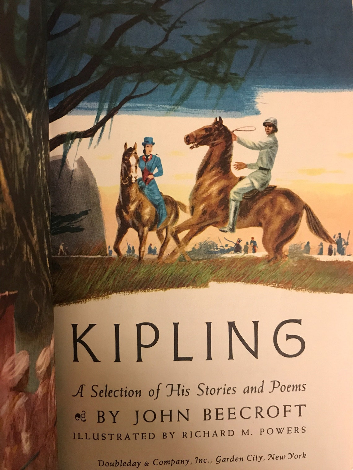 1956 Hardcover KIPLING a Selection of His Short Stories and Poems by ...
