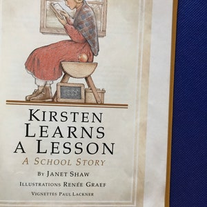 American Girls Kirsten Learns a Lesson Hardback Library Discard - Etsy