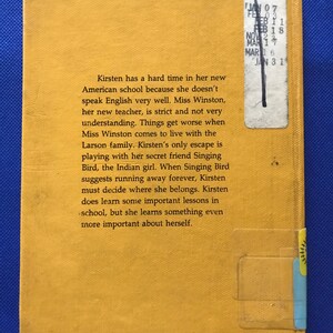 American Girls Kirsten Learns a Lesson Hardback Library Discard - Etsy