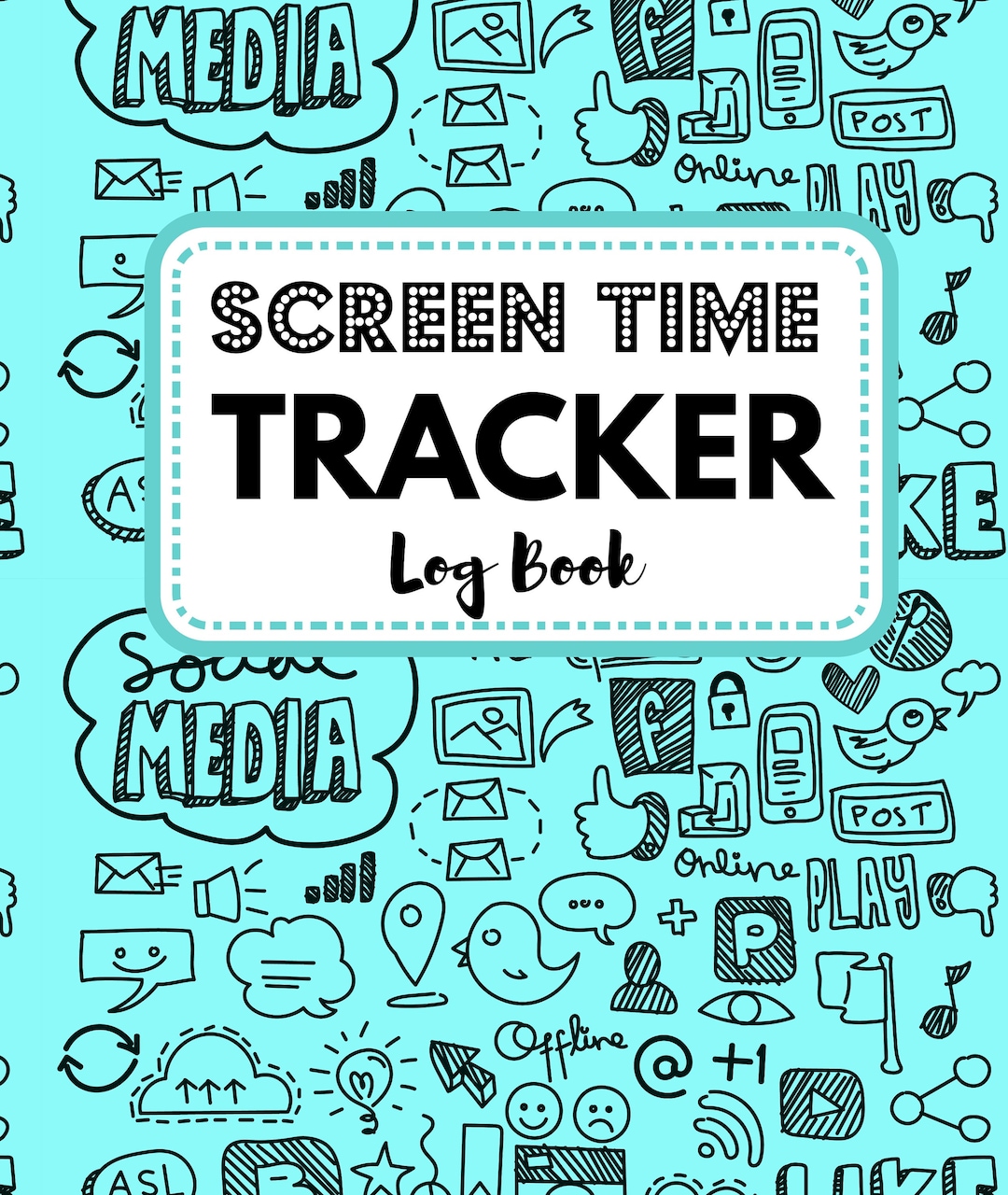 Kids Screen Time Tracker, Log Book, Great for Digital Detox, Printable ...
