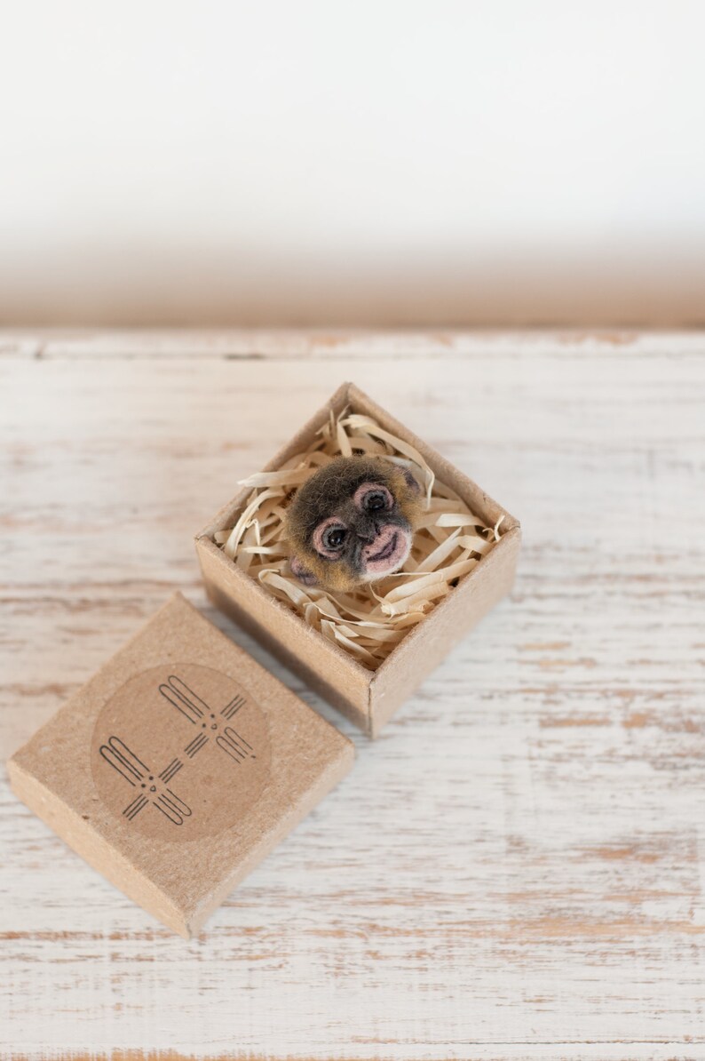 Cute Monkey Pin - Etsy