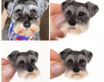 Schnauzer Dog Pin-badge - Etsy