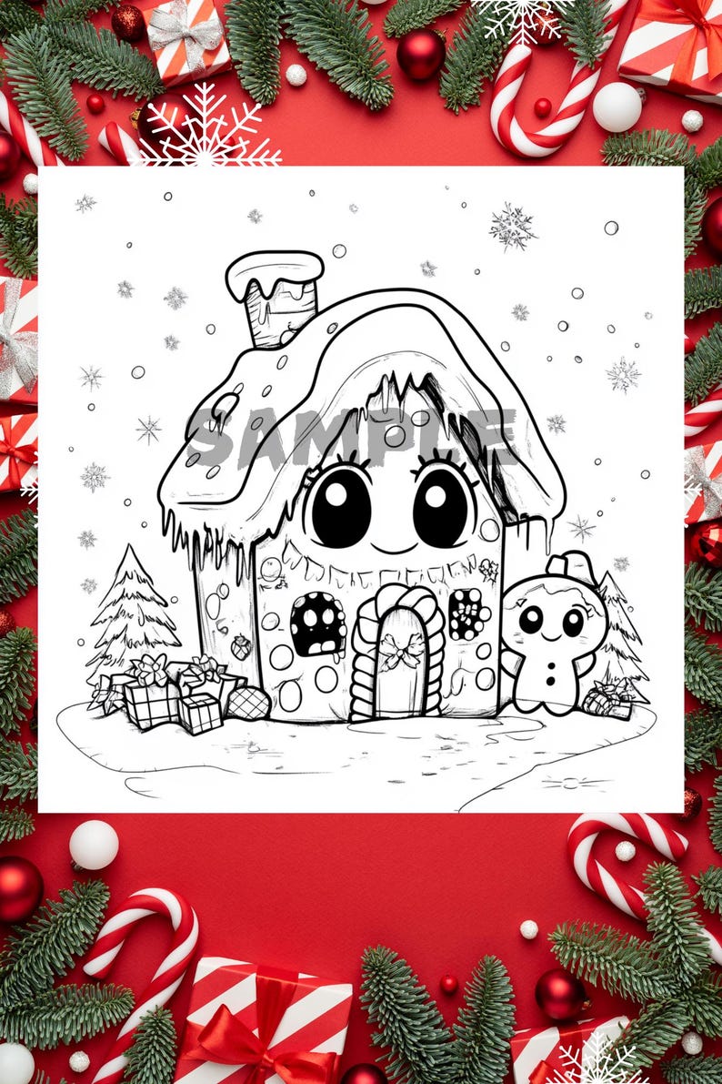 Christmas Coloring Pages Pack for Kids |6 Printable Holiday Coloring ...