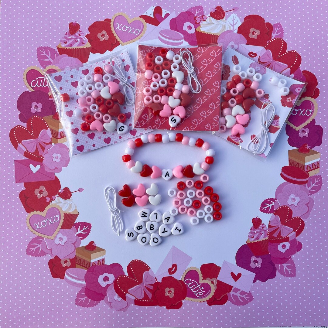 Individually Wrapped DIY Valentine Bracelet - Valentines Day Treat ...