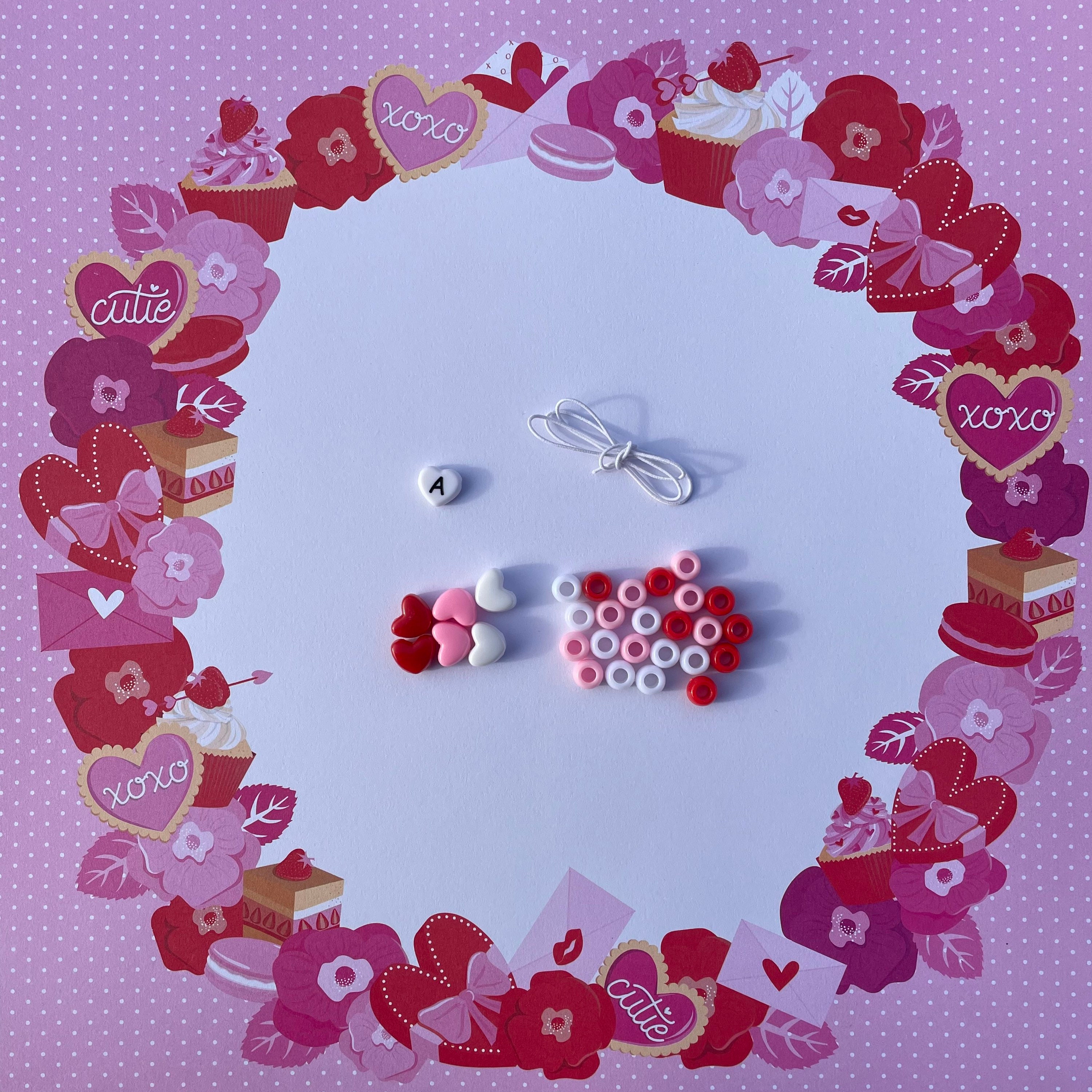 Individually Wrapped DIY Valentine Bracelet Valentines Day | Etsy