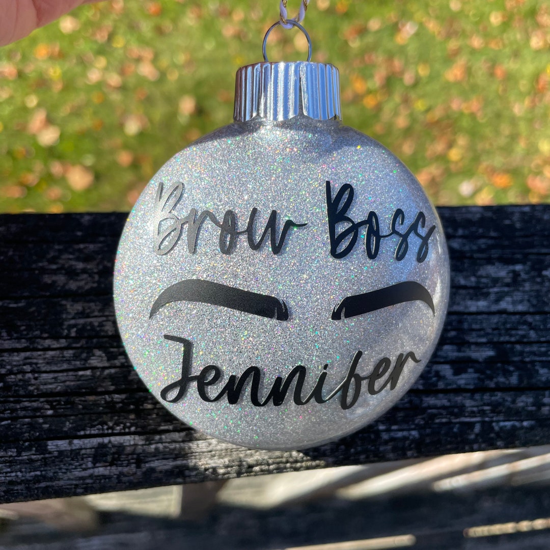 Personalized Brow Tech Christmas Ornament - Brow Tech Gift - Eyebrow ...