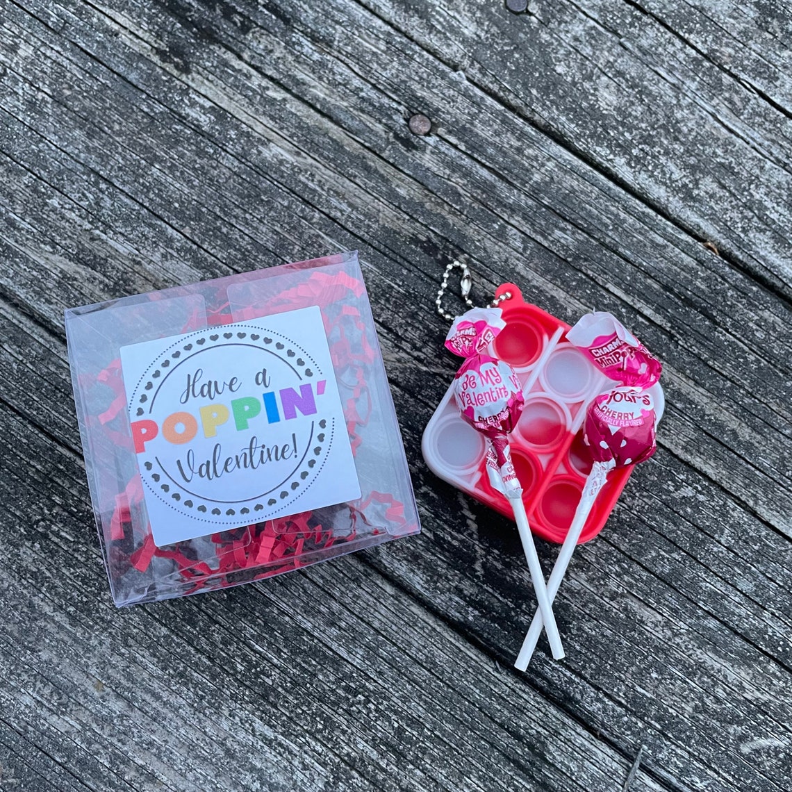 Set of 10 Individually Packaged Pop It Keychain With Candy | Etsy