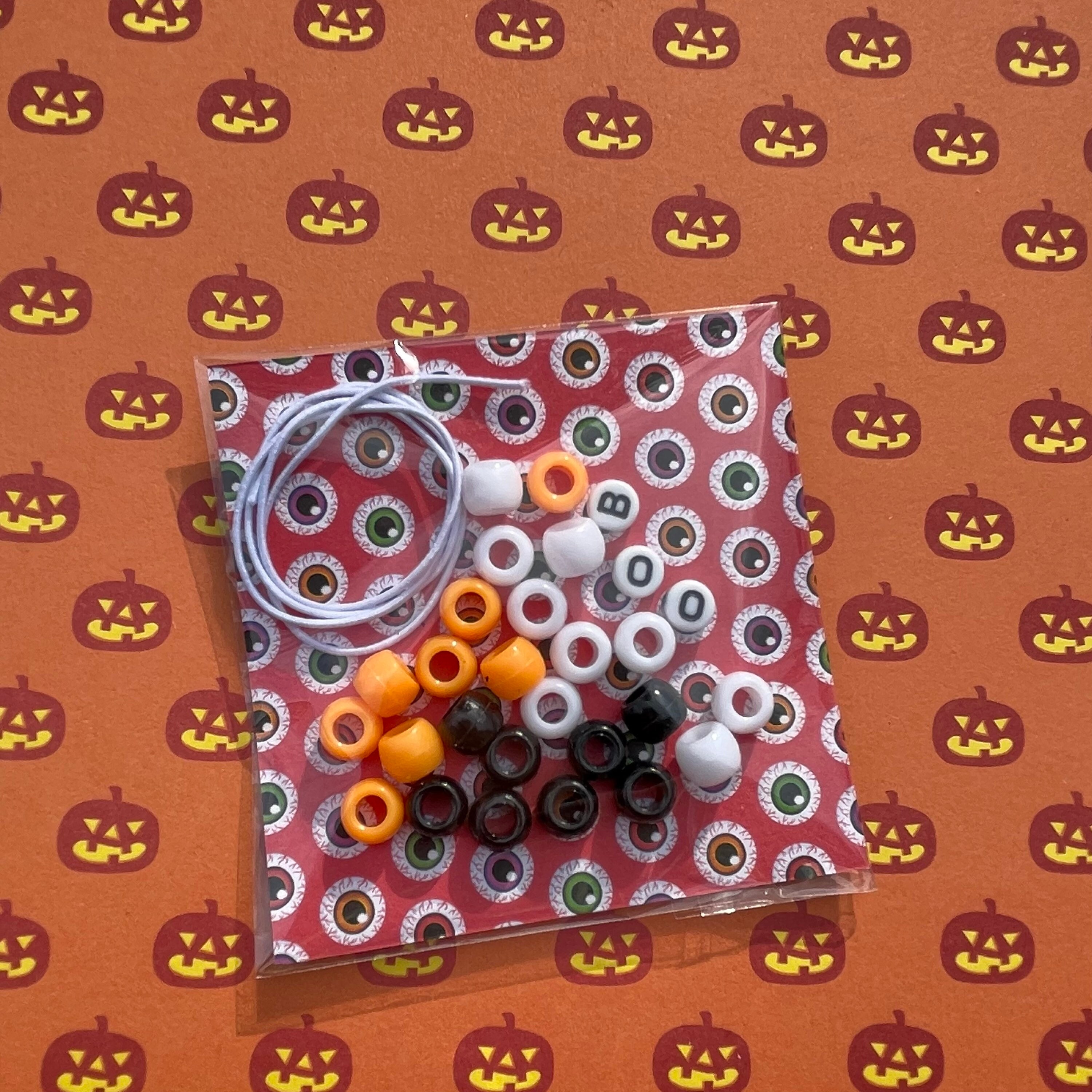 Individually Wrapped DIY Halloween Bracelet - Halloween Classroom Gift ...