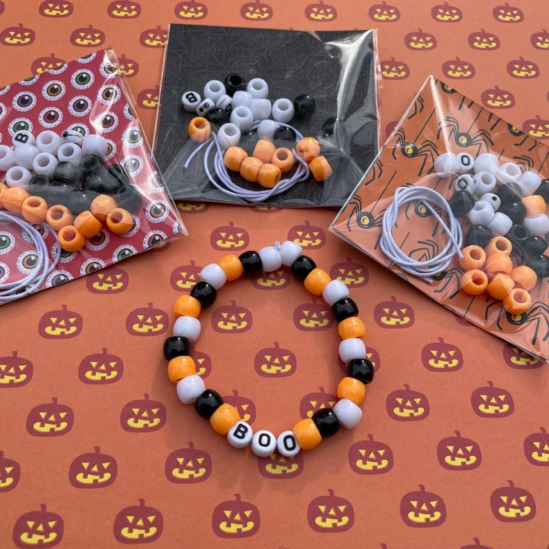 Individually Wrapped DIY Halloween Bracelet - Halloween Classroom Gift ...