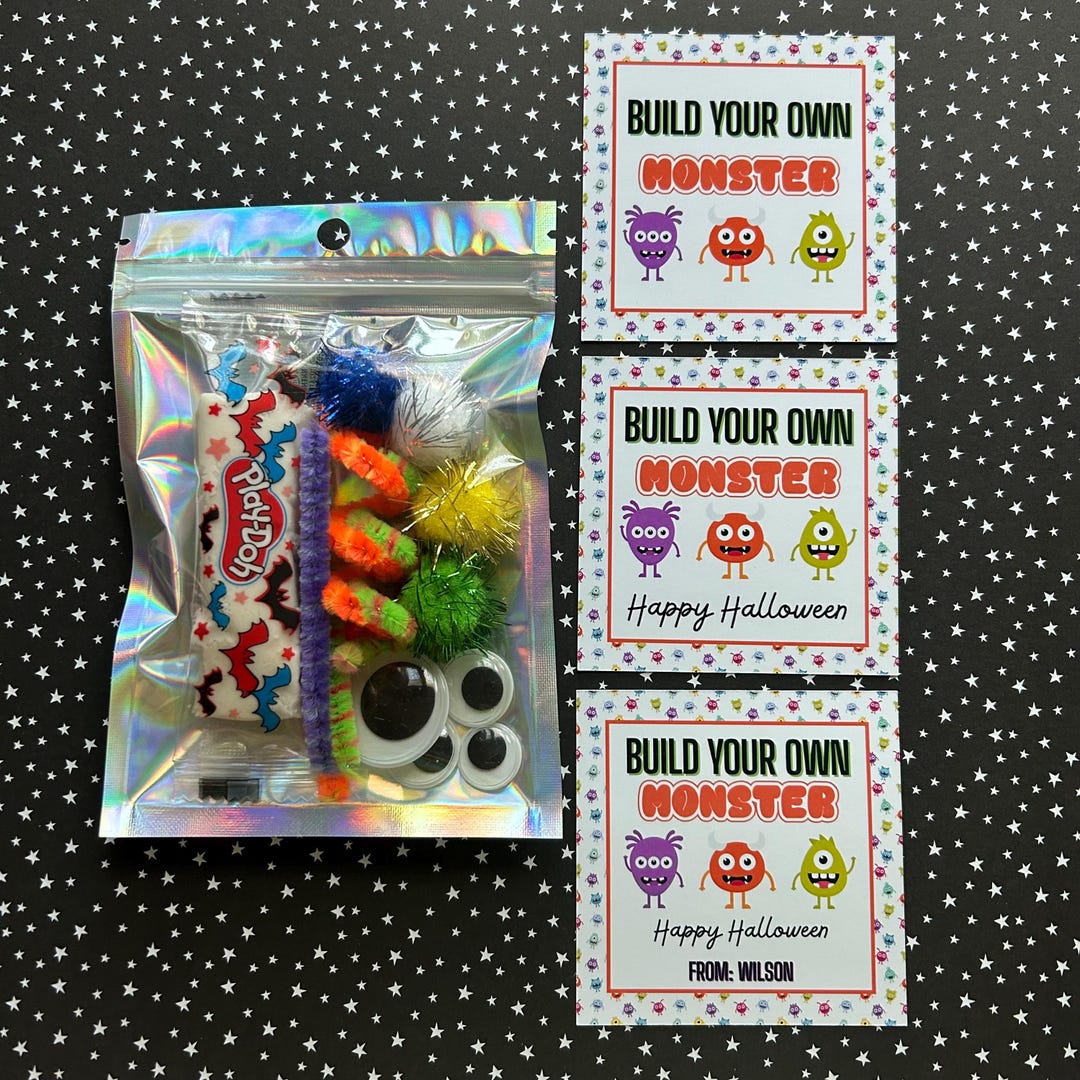 Halloween DIY Monster Kit - Halloween Craft Activity - Trick or Treat ...